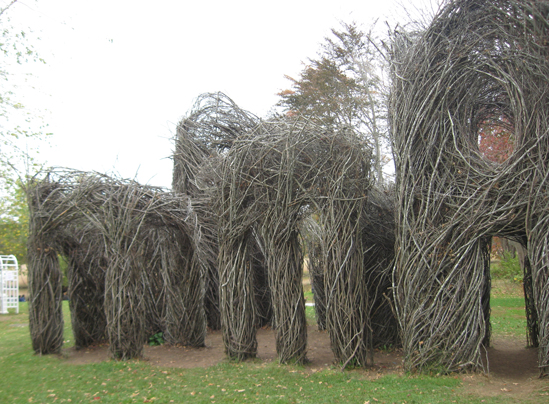 stickwork sculpture – In the Woods
